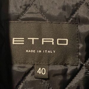 Etro | Jackets & Coats | Etro Milano Tiger Print Embroidered Black ...